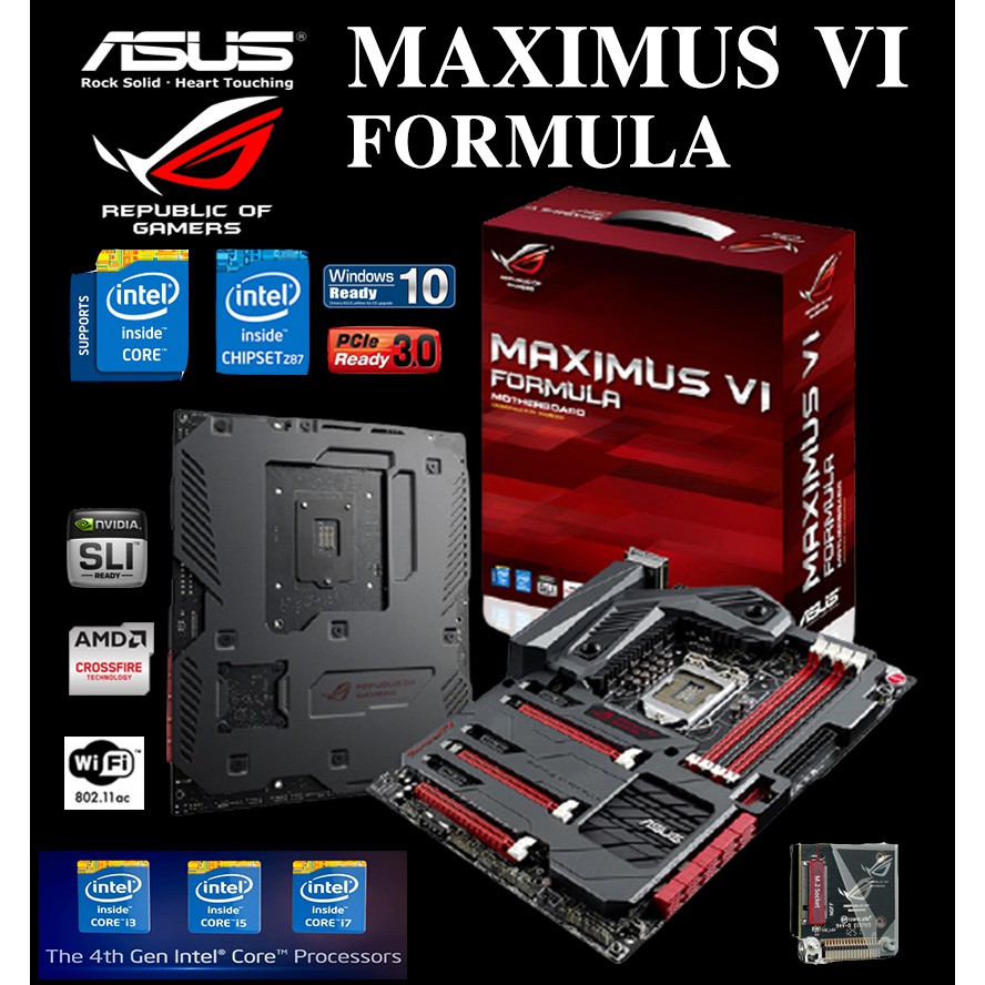 Mainboard INTEL ASUS MAXIMUS VI FORMULA (Socket 1150) มือสอง พร้อมส่ง ...