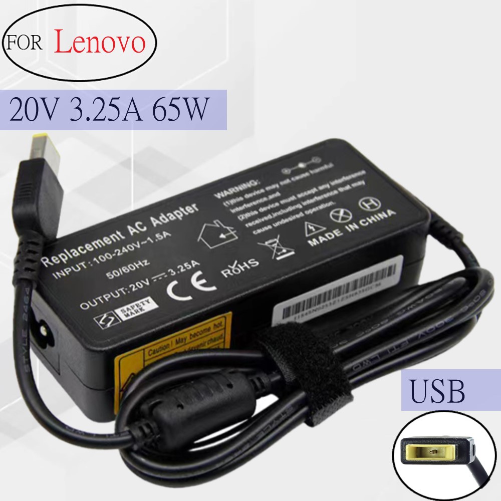 original 20V 3.25A AC Adapter Laptop Charger For Lenovo Thinkpad X240 ...
