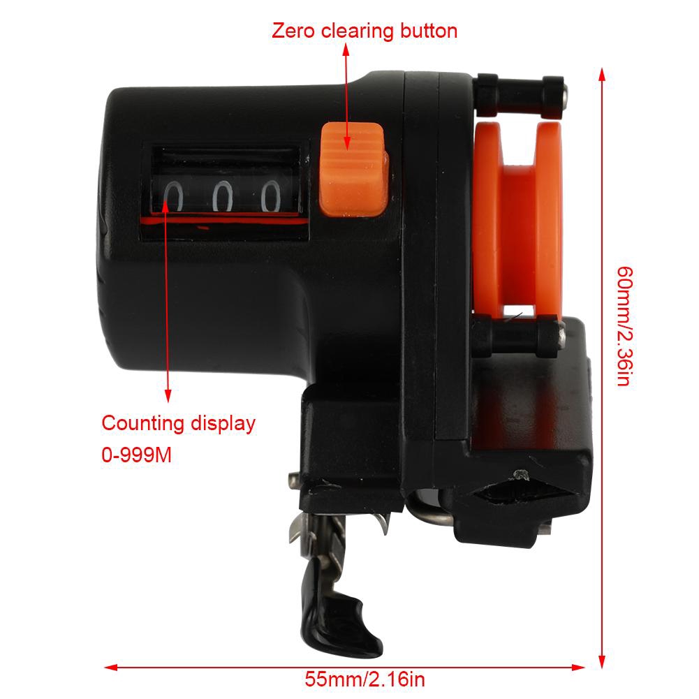 0-999M Fishing Line Depth Counter Finder Tool Tackle Length Gauge ...