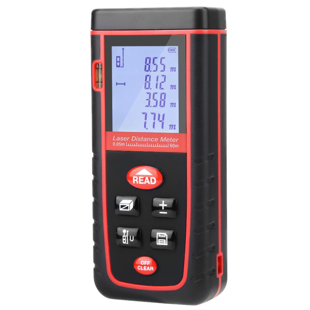 rz-s Display Tool Distance 60M Meter Laser Distance LCD Range Finder ...