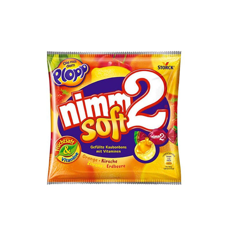 วิตามิน ลูกอมผลไม้ Nimm2 นำเข้าจากเยอรมัน Filled Popsicle Soft Candy ...