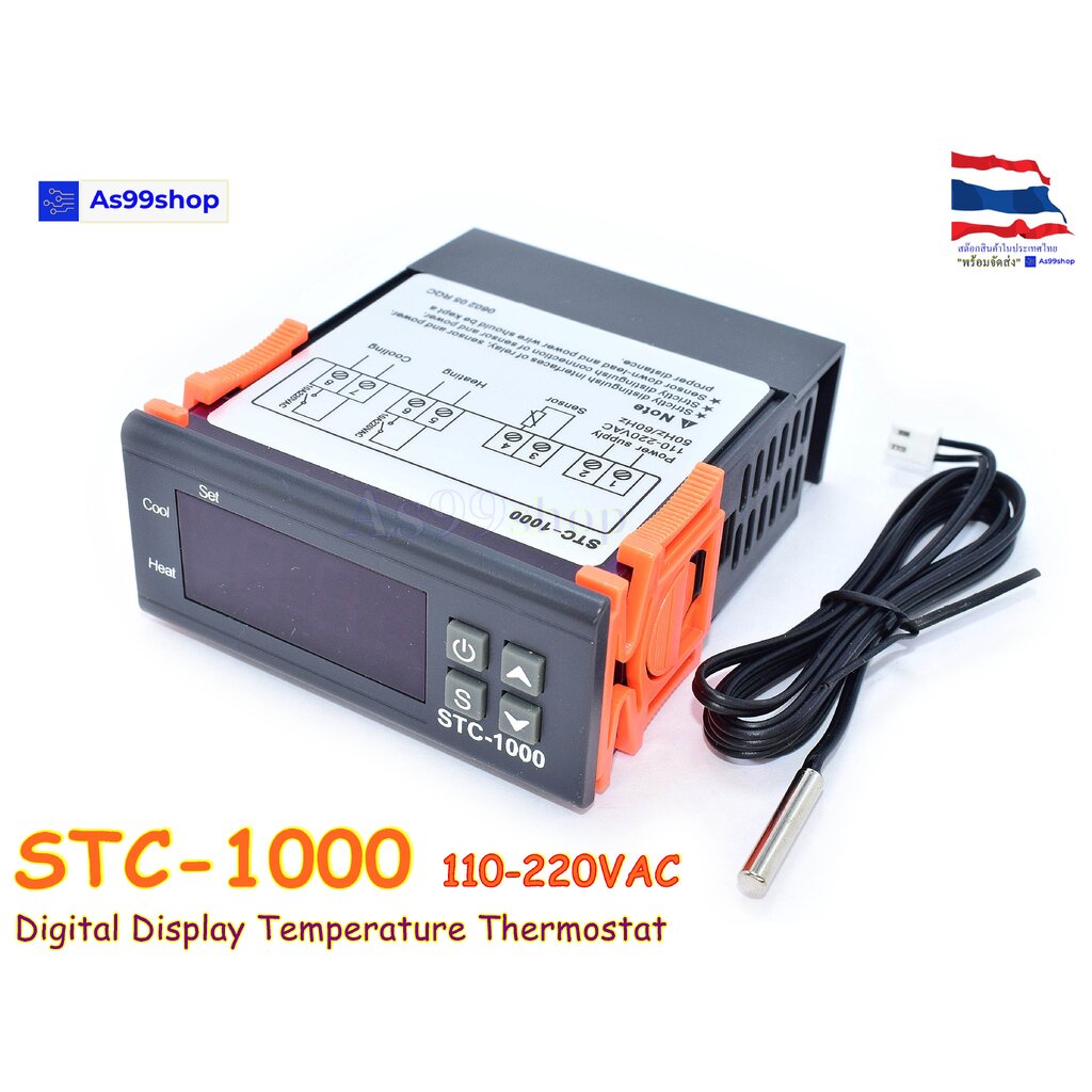 STC-1000 110-220VAC Digital Display Temperature Thermostat | Shopee ...