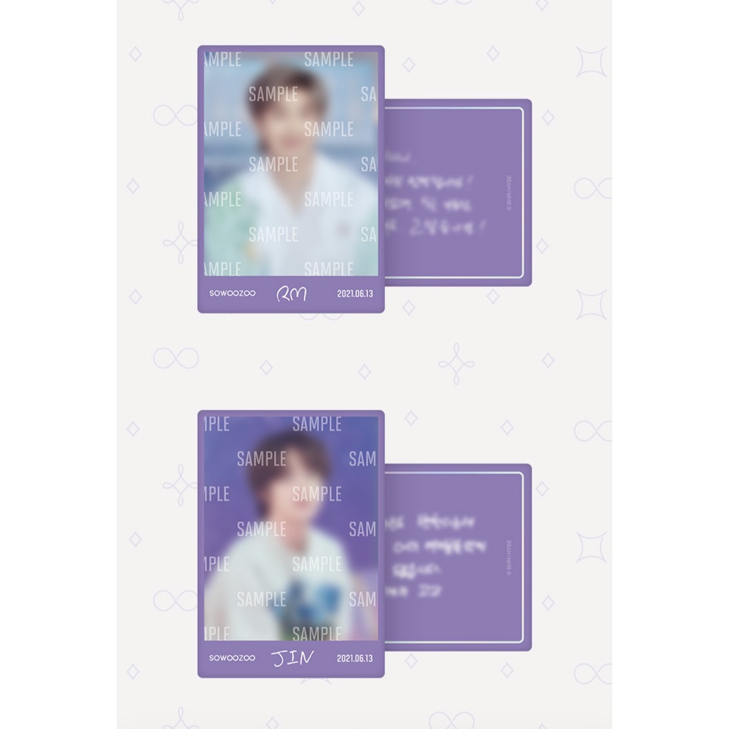 BTS พร้อมส่ง SOWOOZOO - MINI PHOTO CARD - taehan_official - ThaiPick