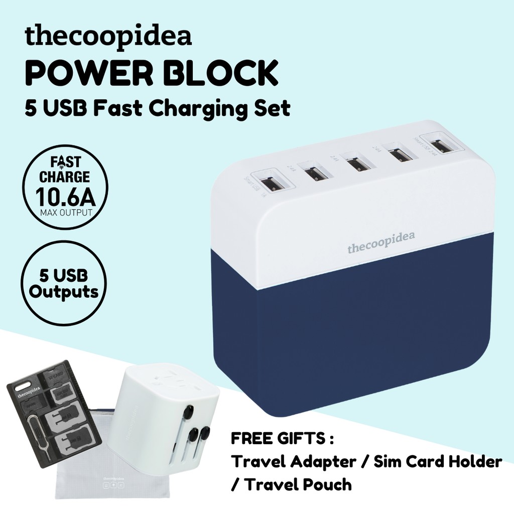 AUKEY ชุดสำหรับนักเดินทาง Travel Kits ประกอบด้วย Travel Adapter+ 3 in 1 ...
