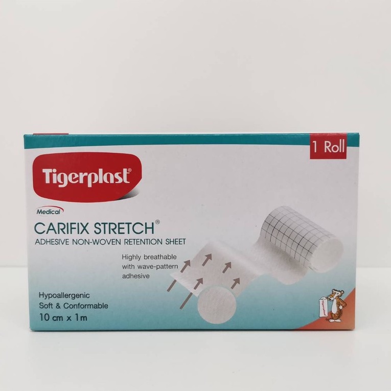 Tigerplast carifix stretch แผ่นปิดแผล ไทเกอร์พลาสเตอร์ 10 ซม. x 1 ม. ...