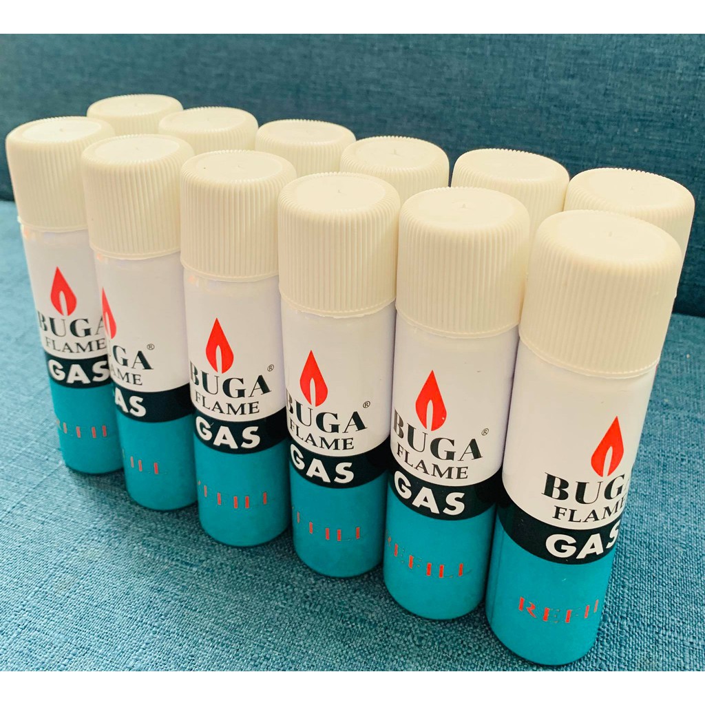 BUGA FLAME GAS Refill ขนาด 50กรัม 12 กระป๋อง | Shopee Thailand