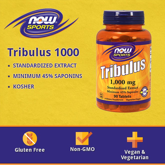 NOW Tribulus 1000 90 Tablets - musclerockfarm - ThaiPick