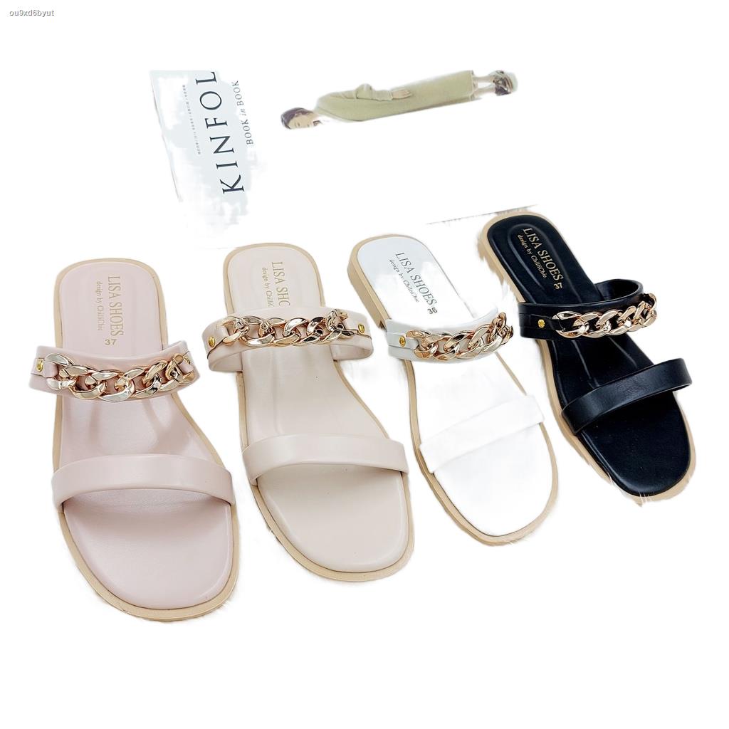 เตรียมจัดส่งรองเท้าแตะ สายคาดอะไหล่ทอง แบรนด์ LISA SHOES ดูปังปุริเย่ ...