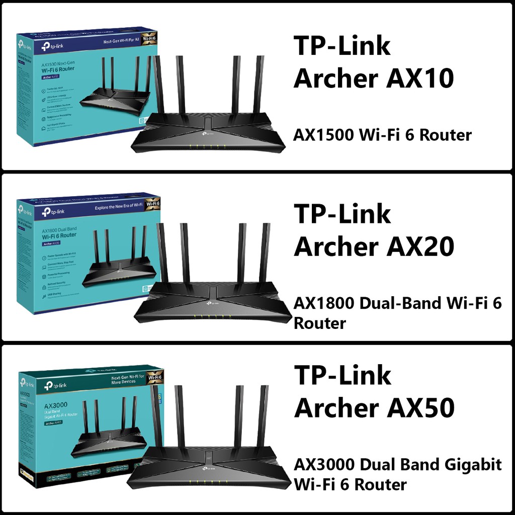 [ประกัน LT] TP-Link Archer AX10 / AX20 / AX50, AX1500/AX1800/AX3000 Wi ...