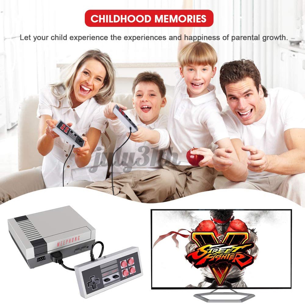 เกมส์คอนโซลขนาดเล็ก Built - In 620 Games And 2 Nes Classic Gamepads - july31th.th - ThaiPick