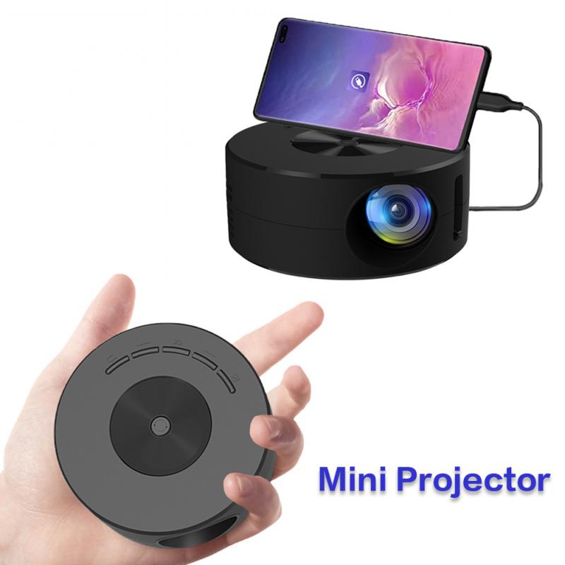 YT200 Black LED Mobile Video Projector Home Theater Media Player Kids ...