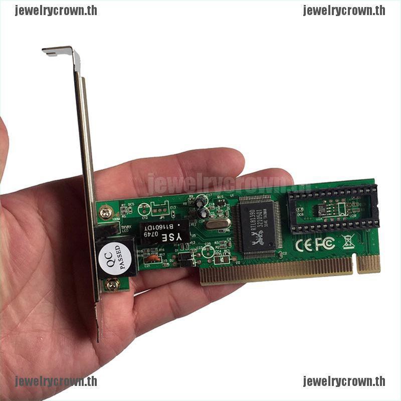 Pci Realtek Rtl 8139 D 10 / 100 M Rj 45 อะแดปเตอร์อินเทอร์เน็ต Lan Card ...
