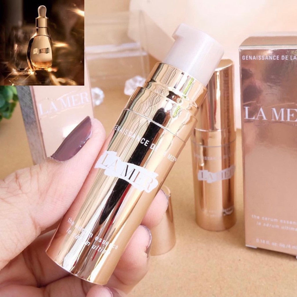 ส่งฟรี LA MER GENAISSANCE DE LA MER THE SERUM ESSENCE 4ml เซรั่มแสนหรูหราสุดจาก La Mer | Shopee ...