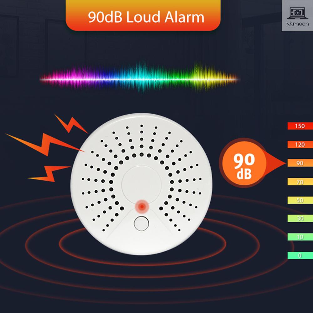 Smart Wifi Fire Smoke Temperature Sensor Alarm Wireless Smoke ...