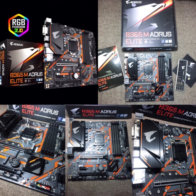 (ประกัน3ปี) GIGABYTE B365 M AORUS ELITE MAINBOARD (เมนบอร์ด) 1151 ...