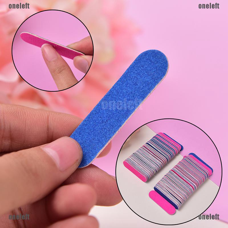 jak 100pcs Mini Nail Files Nail Disposable Cuticle Remover Buffers Nail ...