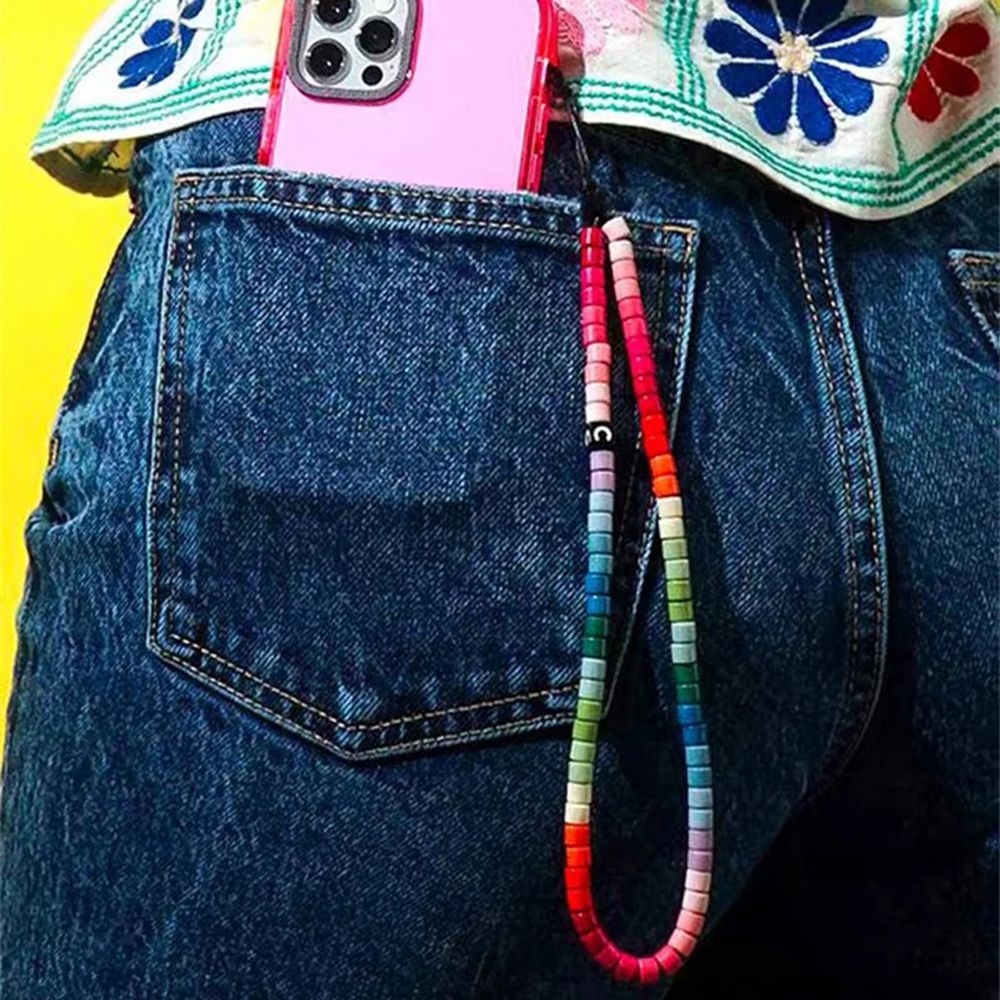 AUGUSTINE Handmade Cell Phone Lanyard Colorful Phone Pendants Mobile ...