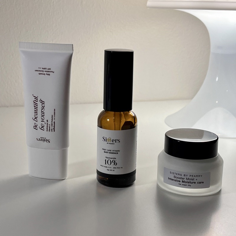 2SXZGA ลด 120.- glass skin sunscreen ครบชุดบำรุง(พร้อมกันแดด ...