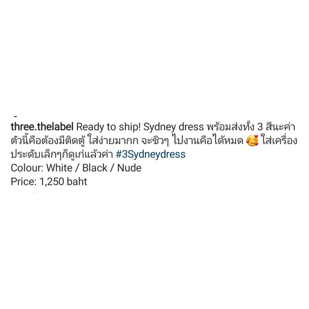 ส่งต่อเดรสสั้นสีขาวจากร้าน Three.thabel แท้ ค่ะ - cherriicalabritto - ThaiPick