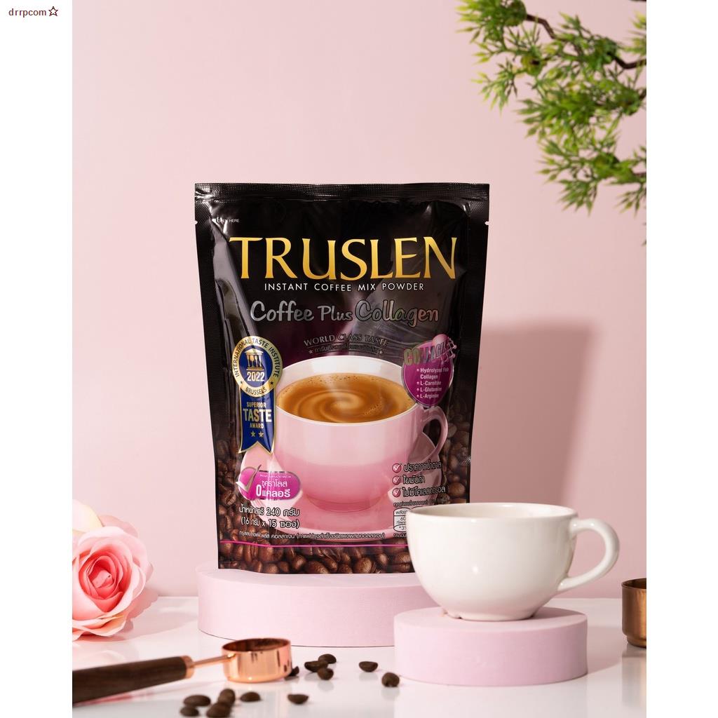 จุดประเทศไทยโปรค่าส่ง25บาท TRUSLEN COFFEE PLUS COLLAGEN 240 g.ทรูสเลน ...