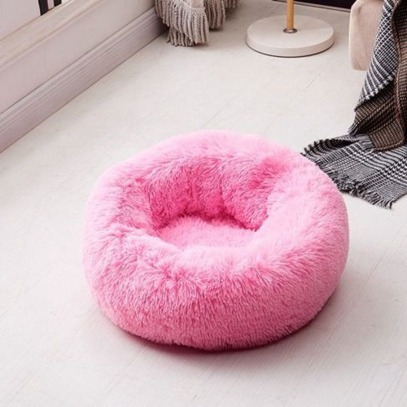 Dog's nest round plush pet nest pad cat nest cat pad sleeping mat ...
