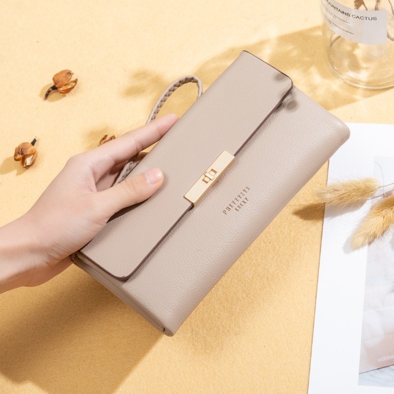 1423กระเป๋าสตางค์ใบยาว Prettyzysพร้อมส่ง กระเป๋าตังค์ผู้หญิง กระเป๋าซิปรอบ กระเป๋าคล้องมือ ...