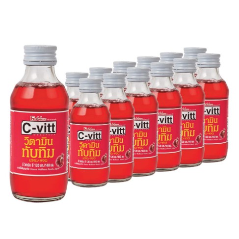 C - vitt เครื่องดื่ม ซีวิต รสทับทิม 140 มล. x 10 ขวด | Shopee Thailand
