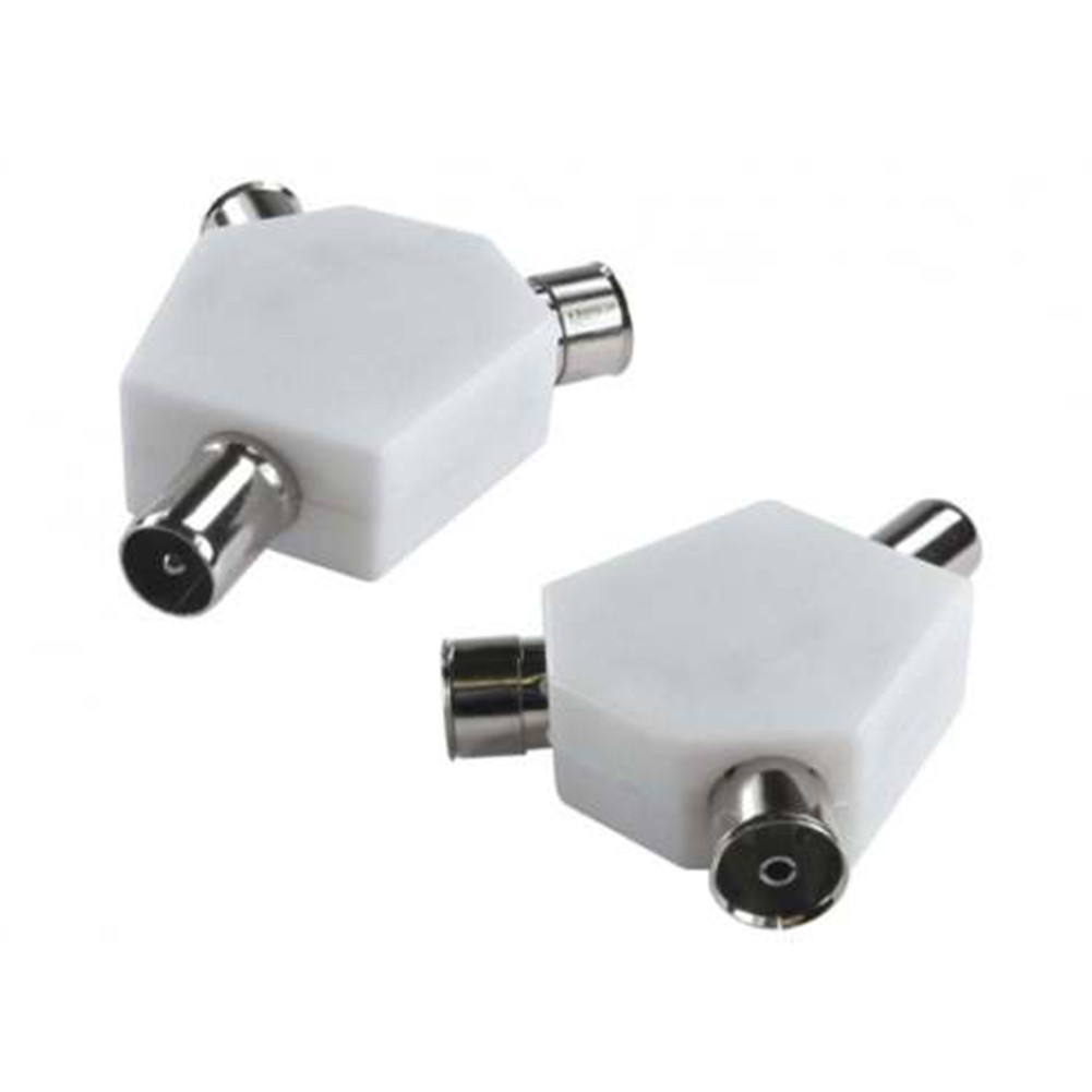 Aerial Coaxial Adapter Three-Way Tv Cable Connectors Splitter Male To ...