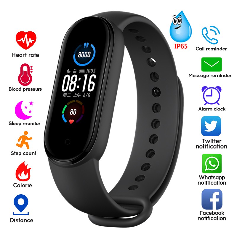 ¤ M5 Smart Watch Bluetooth Sport Waterproof Watches Men Women Fitness ...