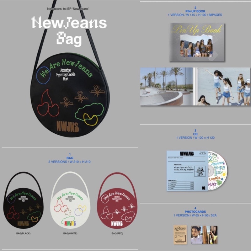 อัลบั้ม NewJeans - 1st EP [New Jeans] : Bluebook/Bag/Weverse - seesom_kpop - ThaiPick