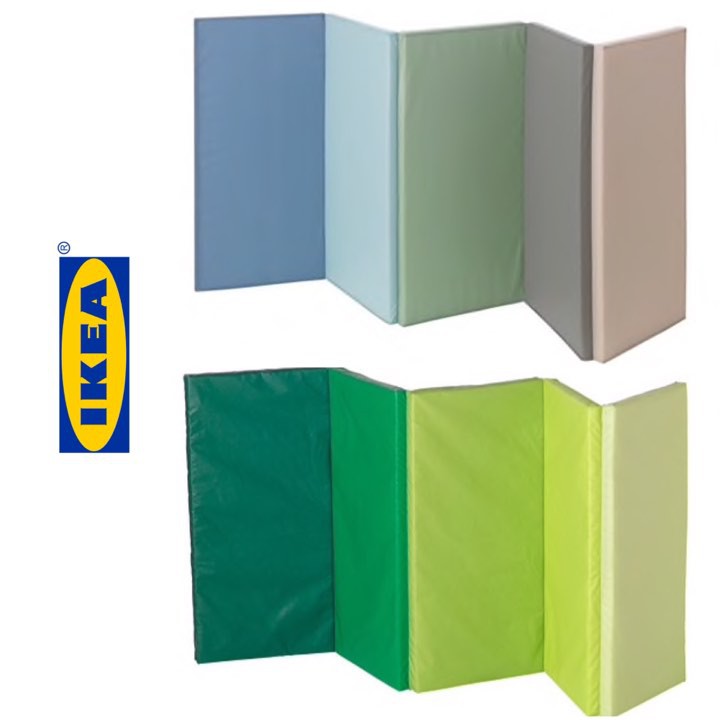 PLUFSIG พลุฟซีค แผ่นรองเล่น สีน้ำเงิน/เขียว - natchap.15 - ThaiPick