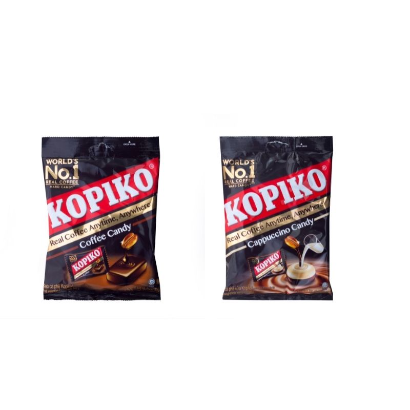 Kopiko Cofee Candy โกปิโก้ ลูกอมรสกาแฟเข้มข้น ถุง 100 เม็ด 300 กรัม ...