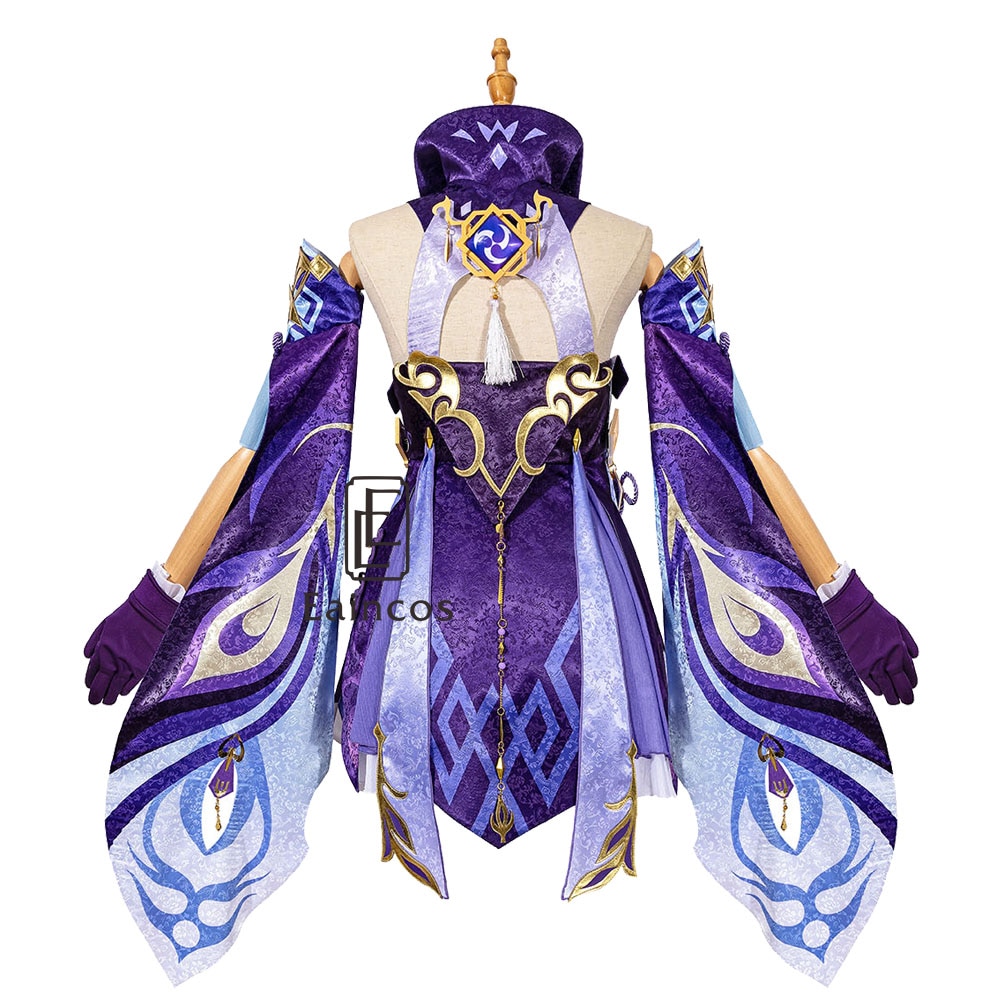 Game Genshin Imact Keqing Coslay Costume KEQING Dress Halloween arty ...