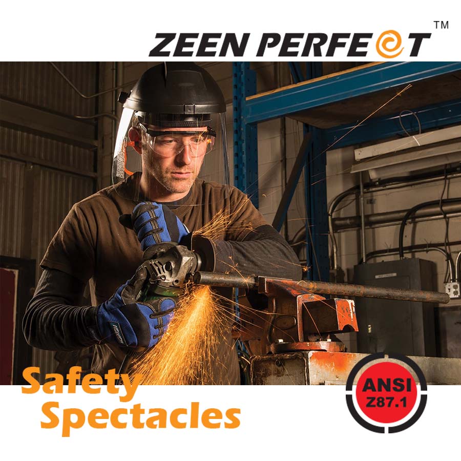 แว่นเซฟตี้ นิรภัย กันสะเก็ต กันลม กันฝุ่น Safety glasses ZEEN PERFECT ...