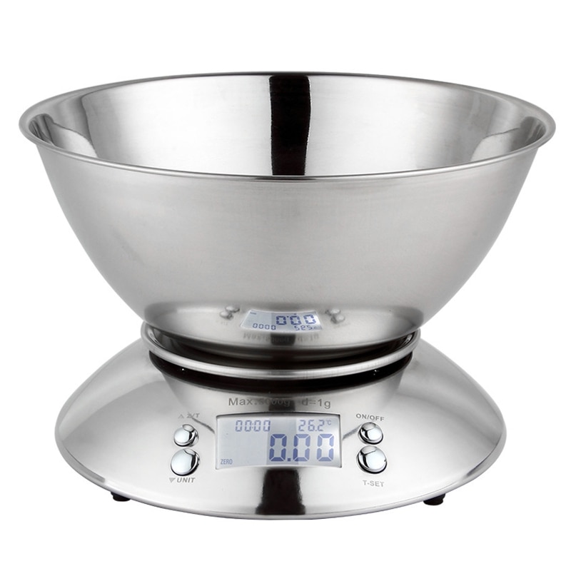 Digital Kitchen Scale Food Scale Back-Lit LCD Display 1g-5kg with USB ...