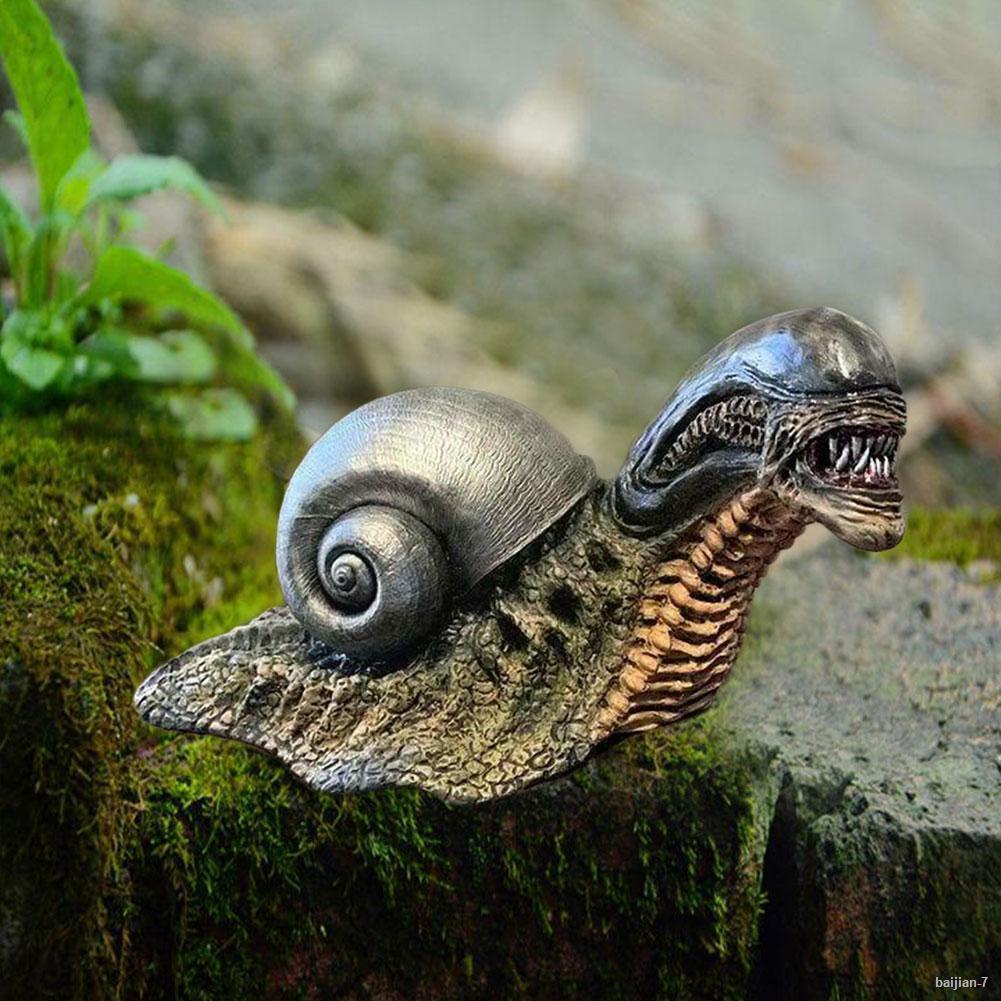 Creative Alien Snail Statue Crafts Decoration Resin Doll Yard Gifts ...