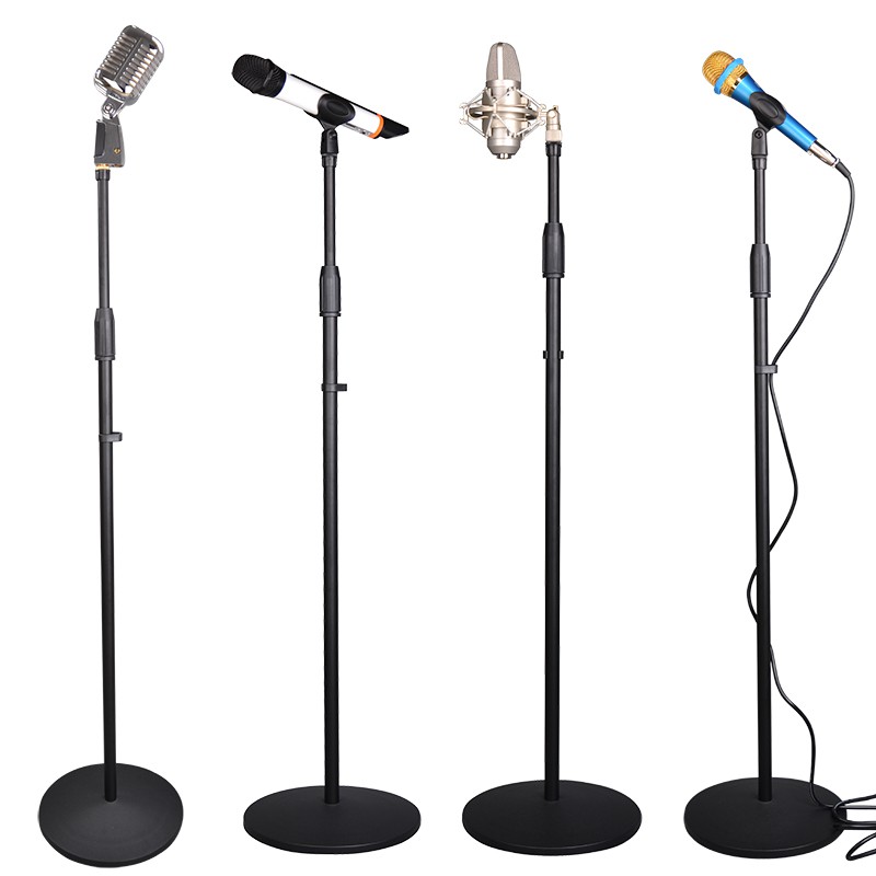 All metal vertical aggravate floor type mobile phone microphone holder ...