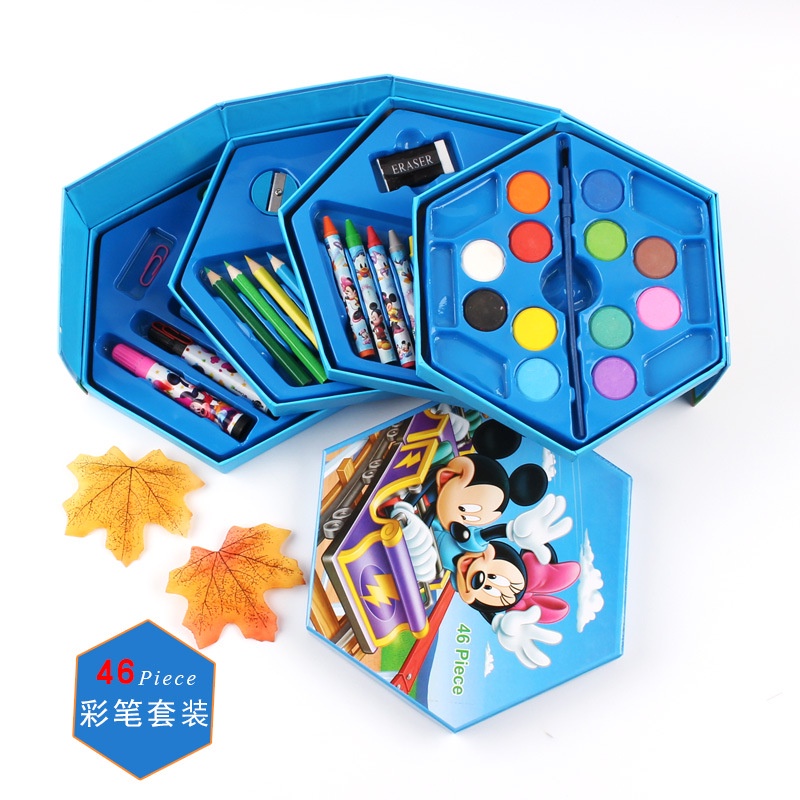 46pcs watercolor pencil combination painting suit pen child color pen ...