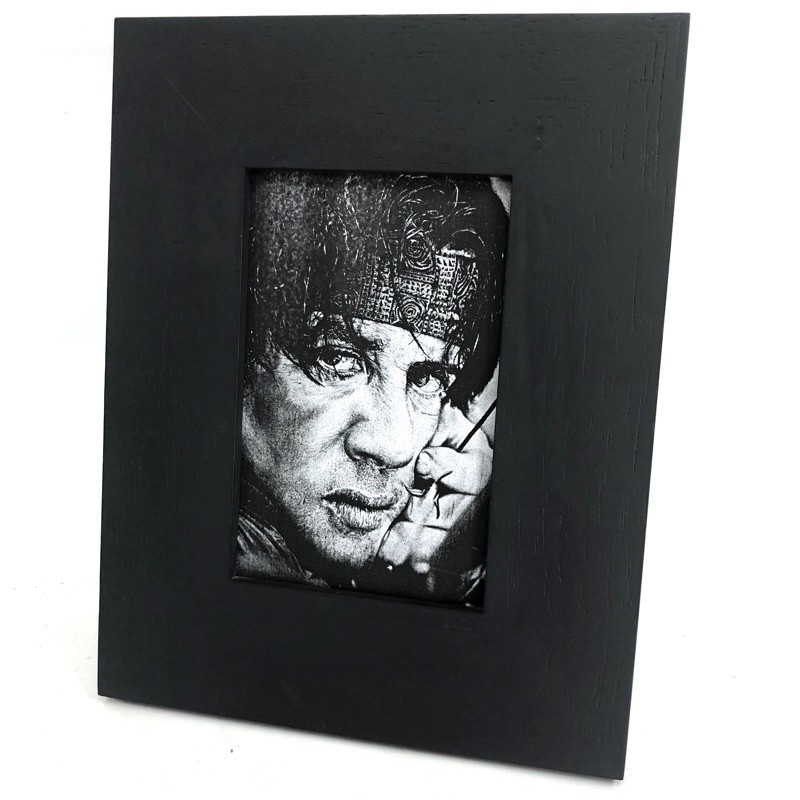 4x6" ROCKY แรมโบ้ Stallone Celebrity Rambo หิน Hollywood ไม้แท้ HIGH ...