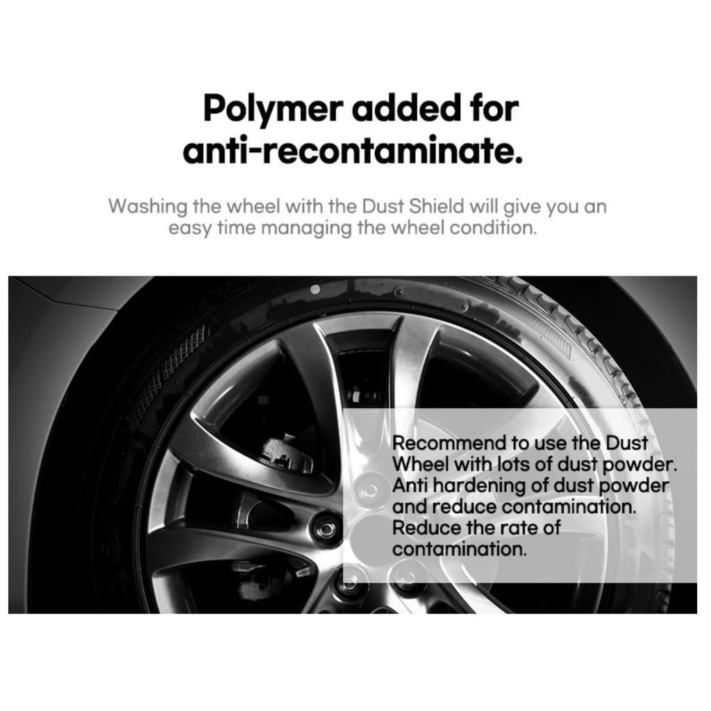 GLOSSBRO Dust Shield Wheel clean coating โฟมสเปรย์ทำความสะอาดและเคลือบ ...