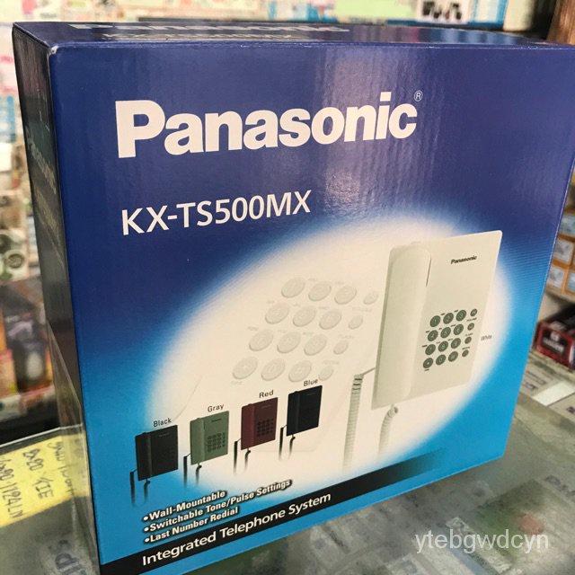 ใหม่โทรศัพท์บ้าน โทรศัพท์พานาโซนิก แท้100% Panasonic รุ่น KX-TS500MXW | Shopee Thailand