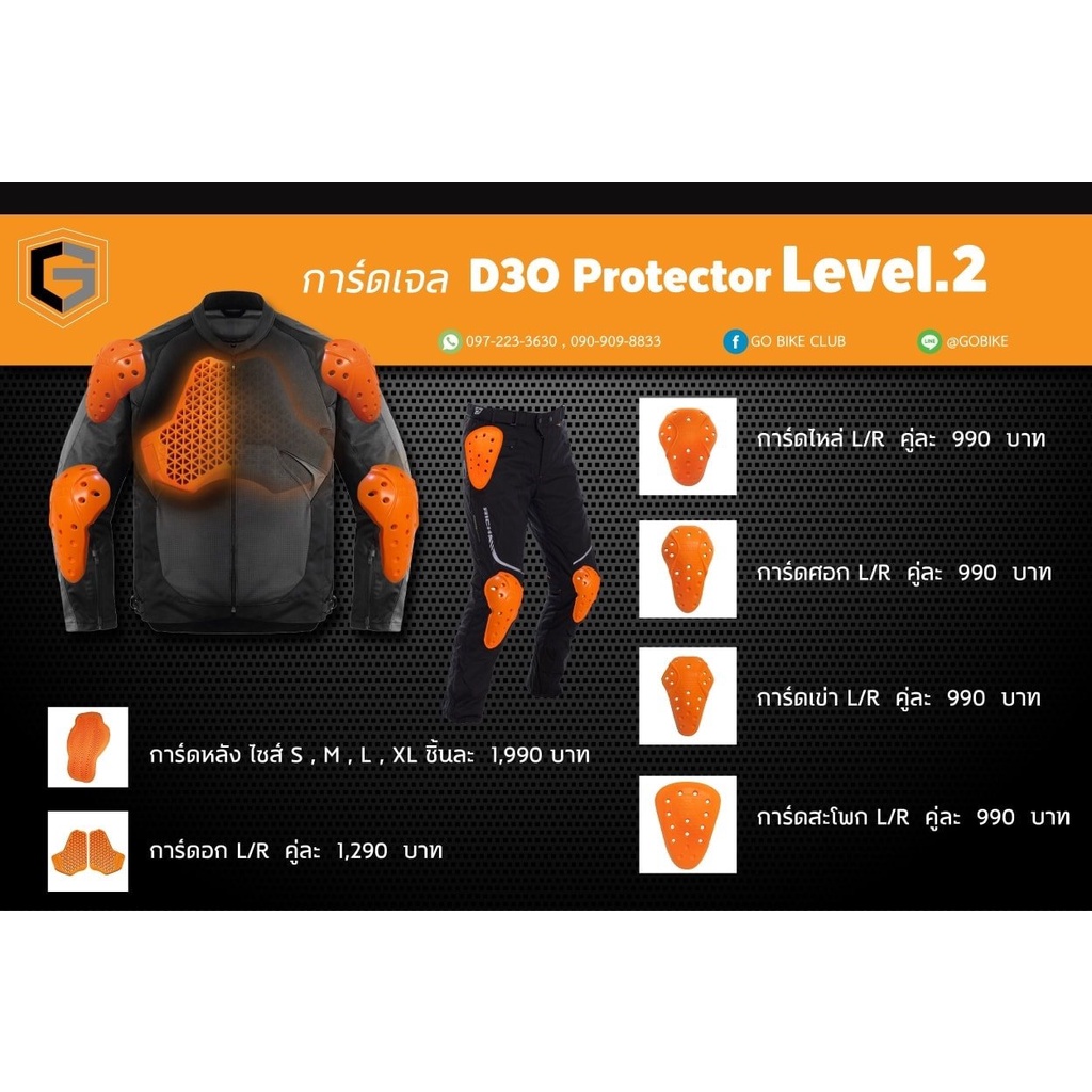 การ์ดเจลD3O Protector Level.2 | Shopee Thailand