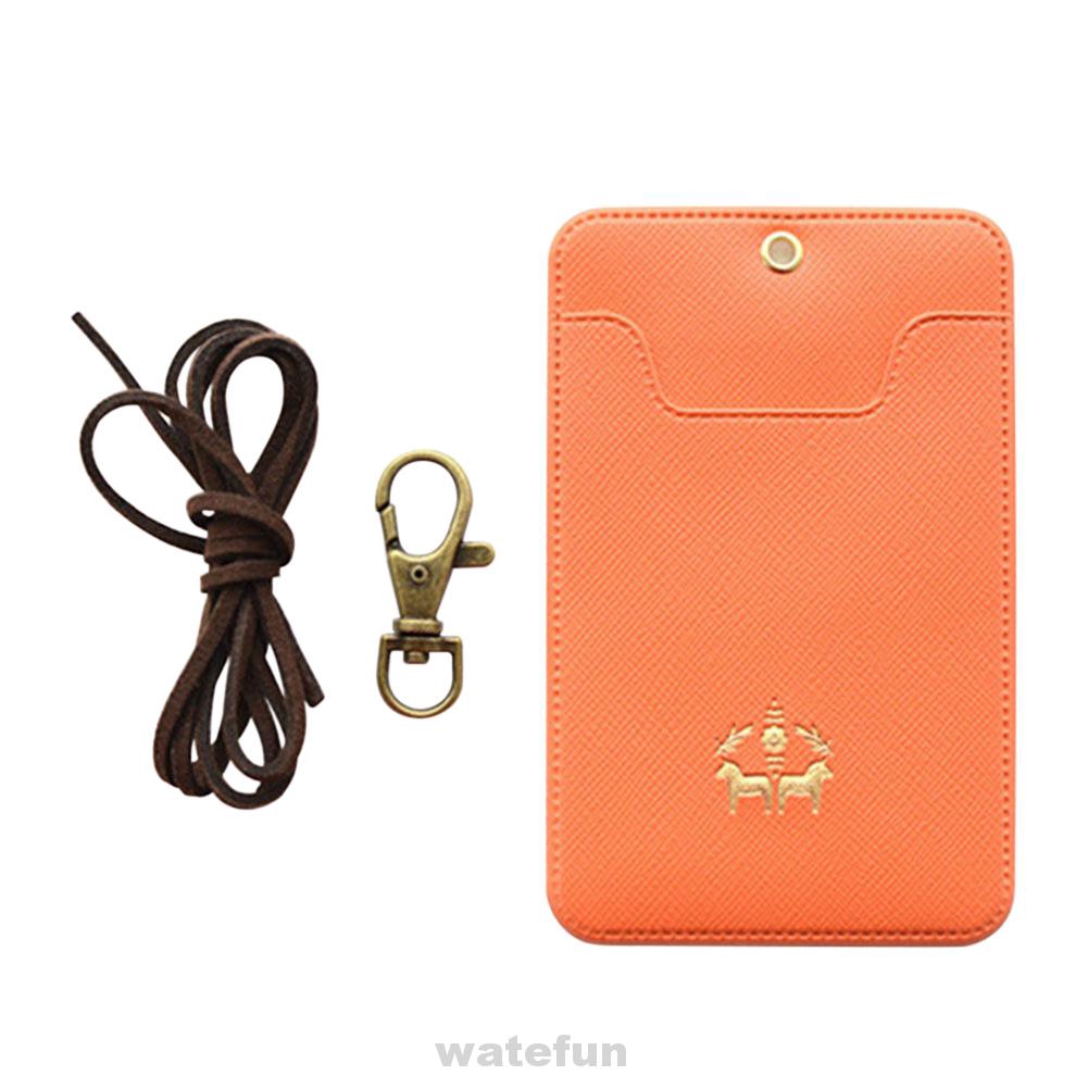 Back Cover PU Leather ID Card Bus Pass Case Holder Pouch - watefun.th ...