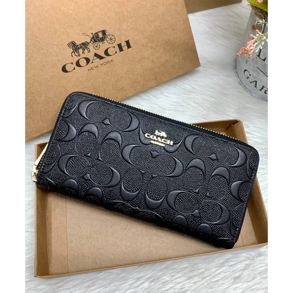 COACH 53834 ZIP LONG WALLET | Shopee Thailand