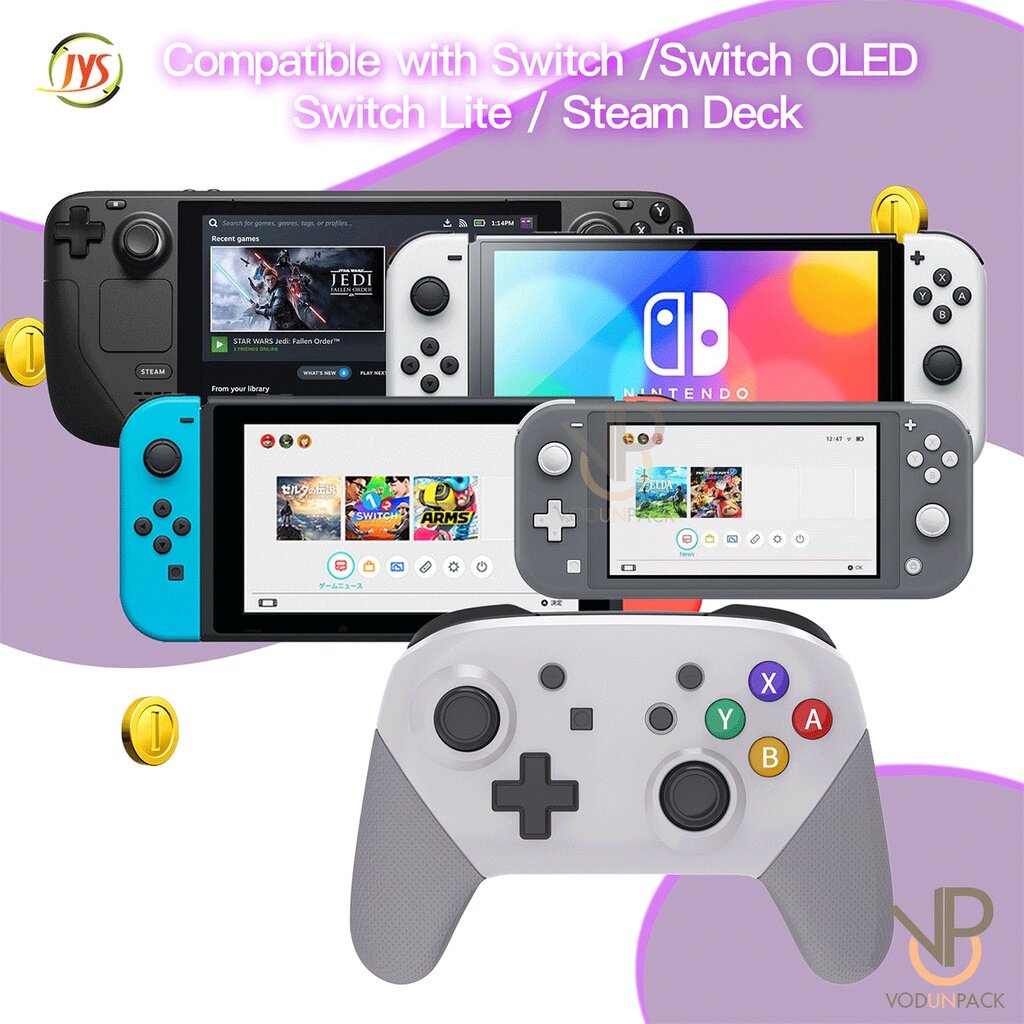 JYS Mini JoyPro Nintendo Switch Lite OLED จอยโปร ขนาดมินิ เล็กกว่าเดิม แต่ฟังชั่นมาเต็ม สแกน ...
