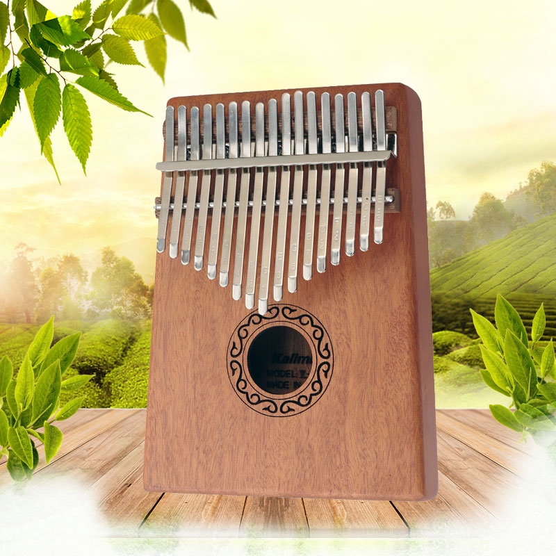 17 Key Thumb Piano Mahogany Finger High-quality Wood Mbira Likembe ...