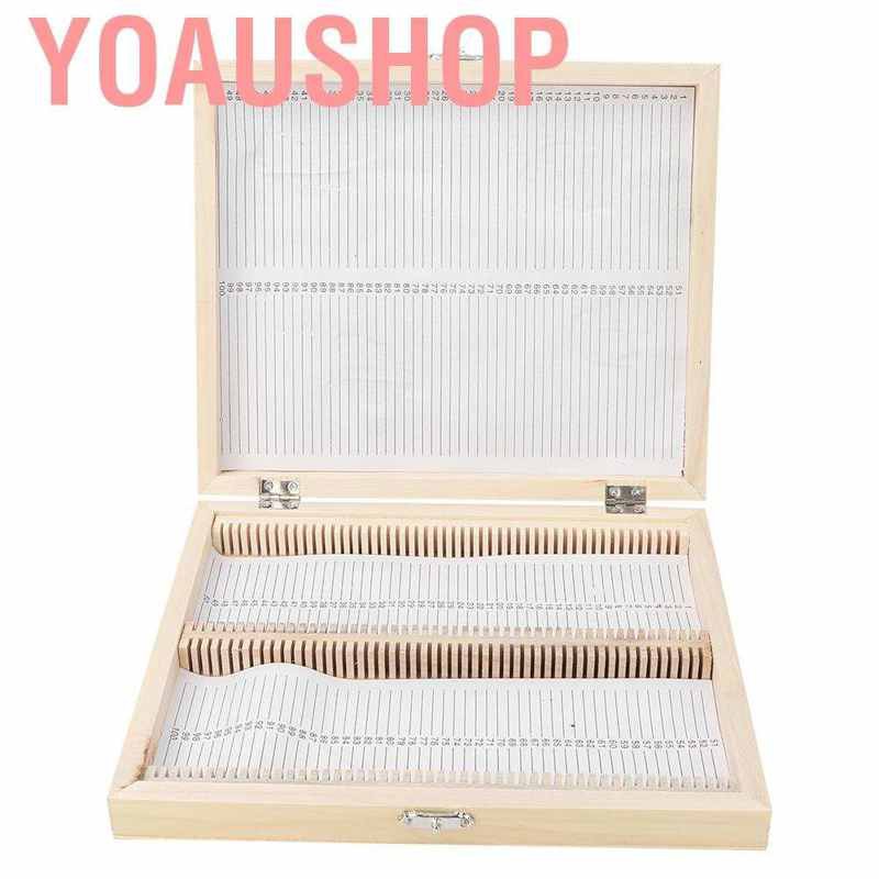 Yoaushop 100pcs Slide Wooden Microscope Storage Box Case Container ...