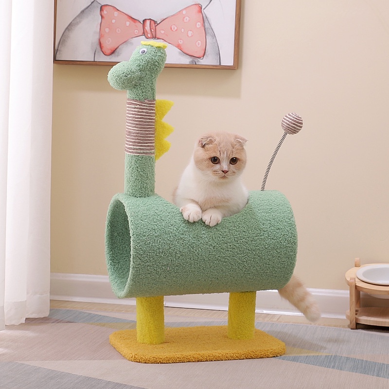 Small Cat Climbing Fun Relieve Boredom Tree House Cat Cat Scratchers ...