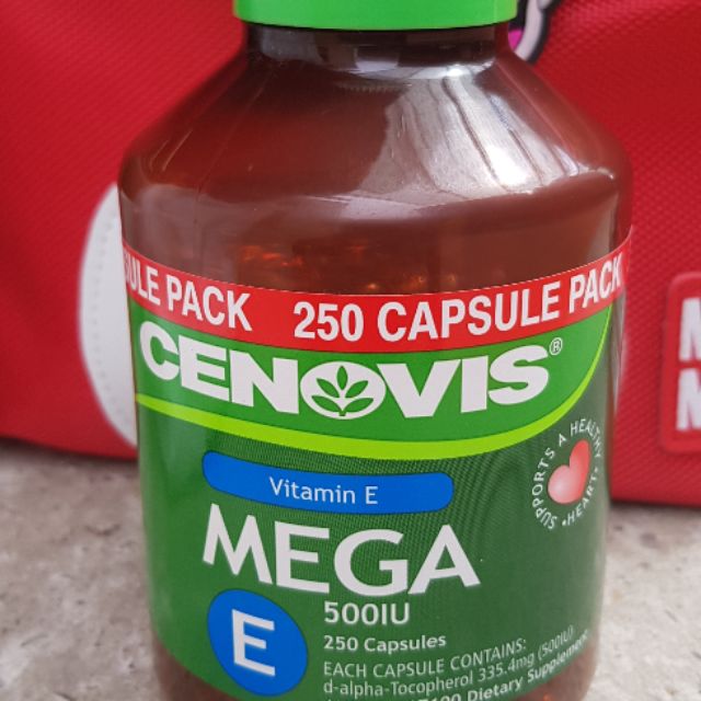 Cenovis Mega E 250 capsules(ฉลากภาษาอังกฤษ) - kanjanayotmadee - ThaiPick