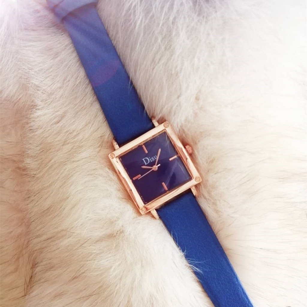 Disu square female watch Korean style simple retro Mori girl wild ...